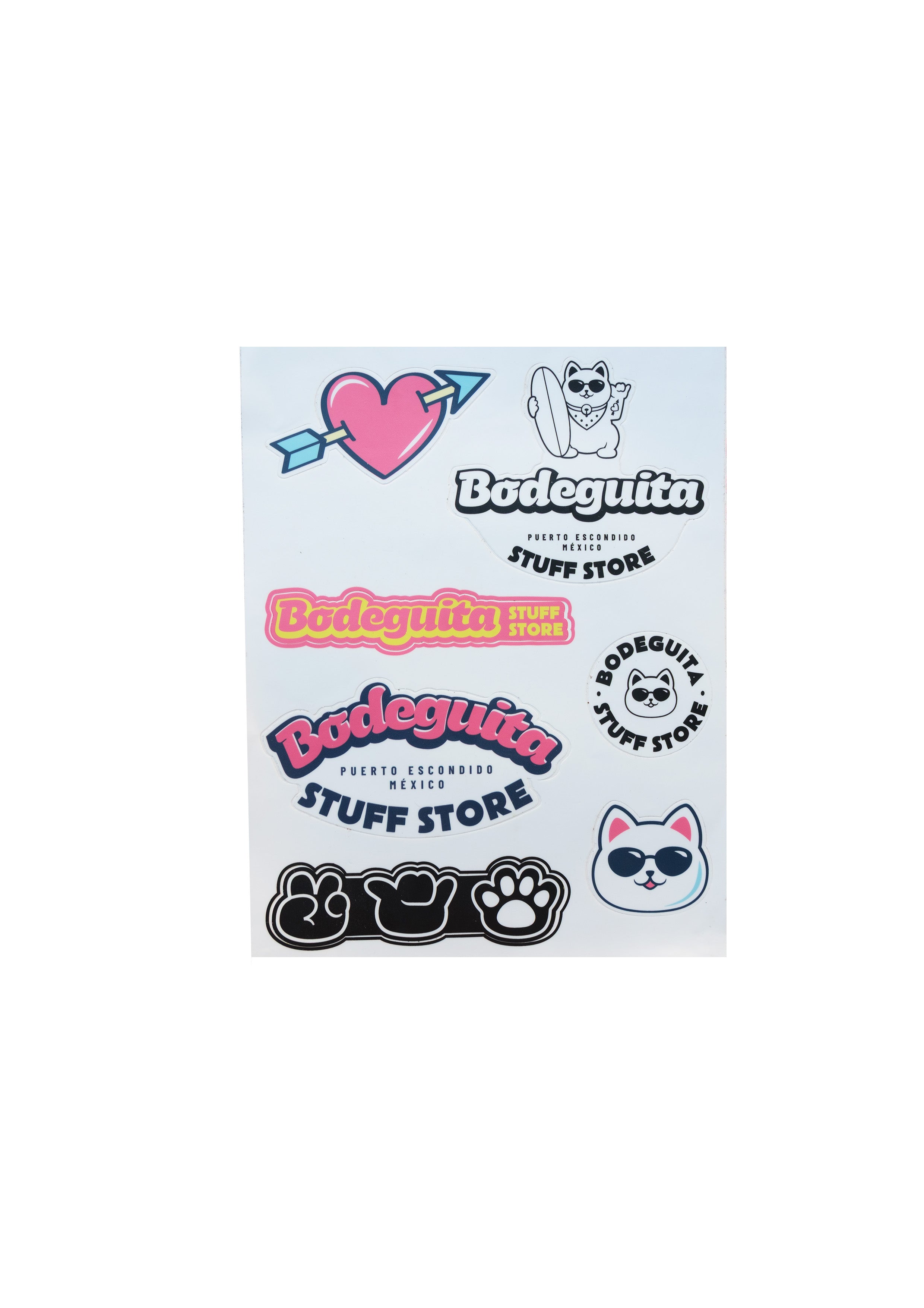 Multi Sticker Sheet – Bodeguita Surf Store